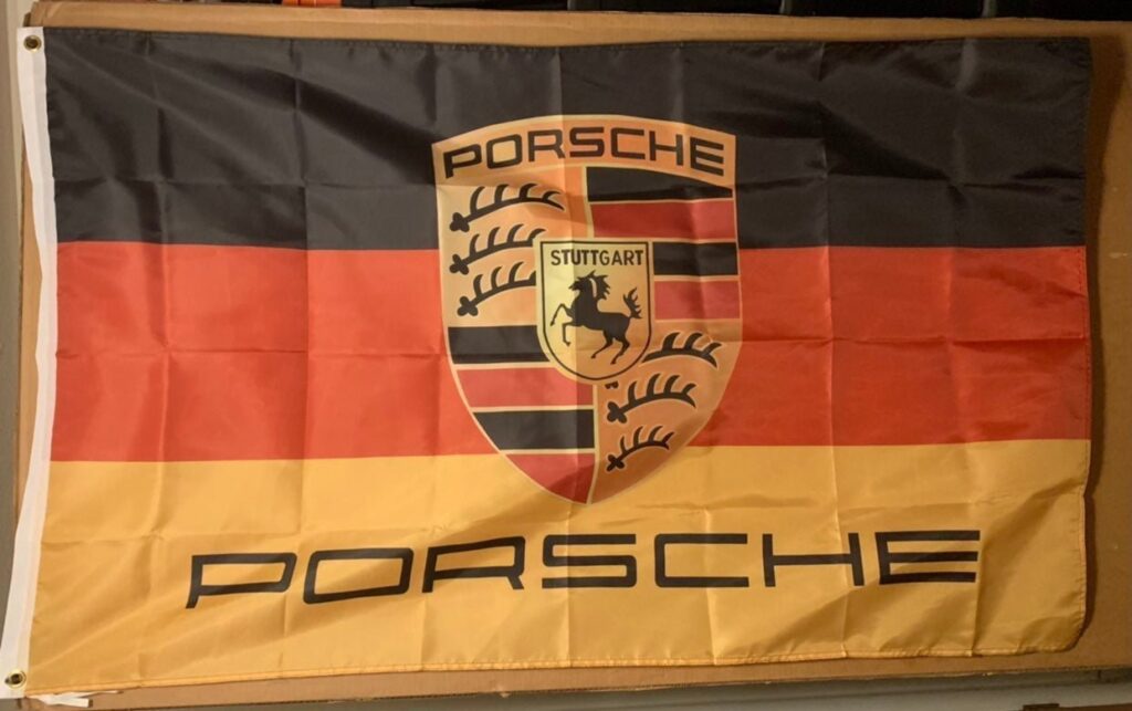 Porsche Flag 3X5 Ft Polyester Banner USA 90x150cm Black Red Yellow ...